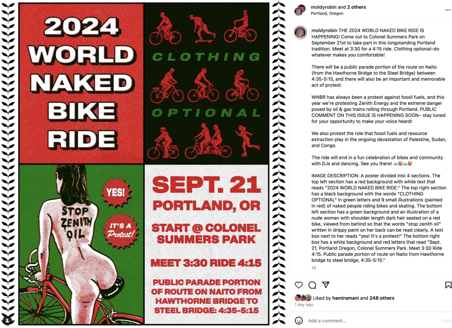 A World Naked Bike Ride Will Happen Saturday But Its Not The One You